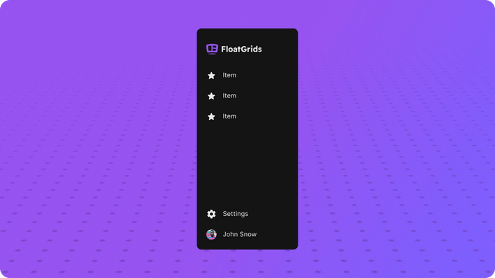 VR/UI Components – FloatGrids